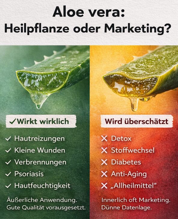 Aloe vera Wirkung: Was wirklich hilft – und was nicht